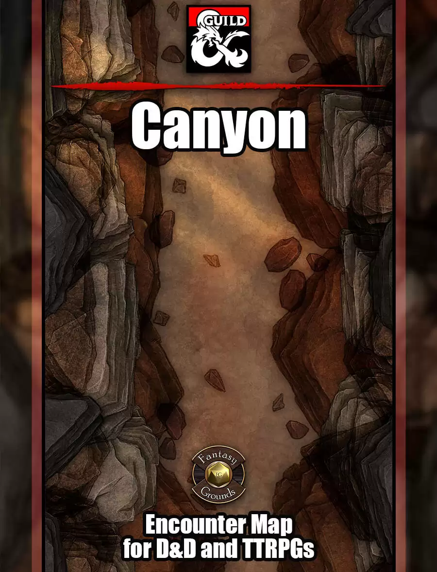 Canyon Battlemap w/Fantasy Grounds support - TTRPG Map - Dungeon ...