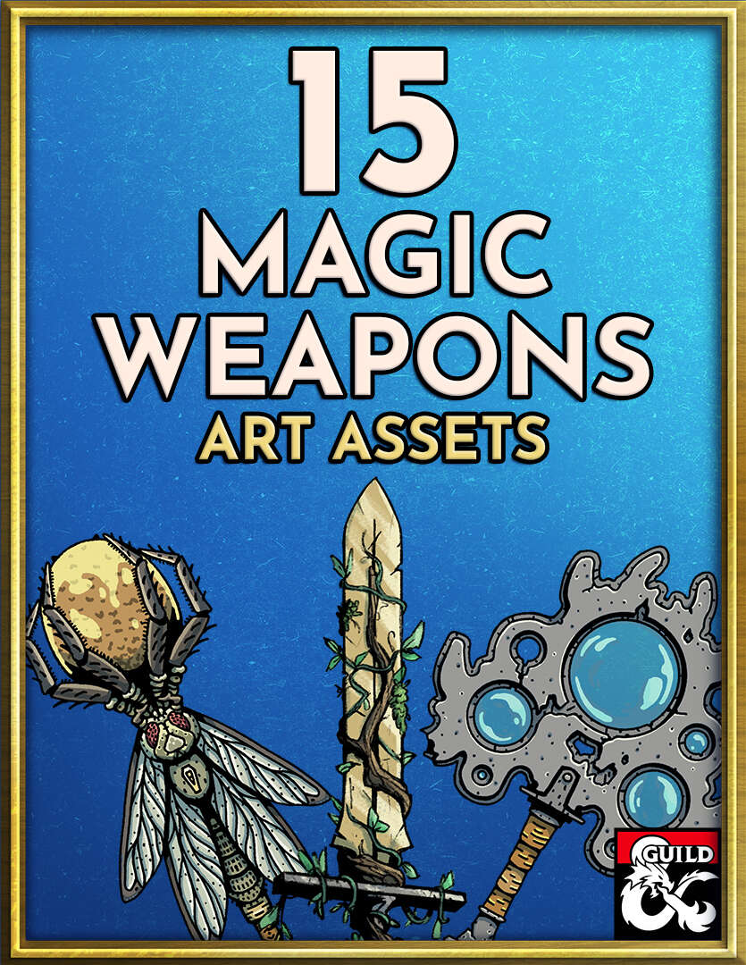 15 Magic Weapon — Stock Art — Hand Drawn Style - Dungeon Masters Guild ...
