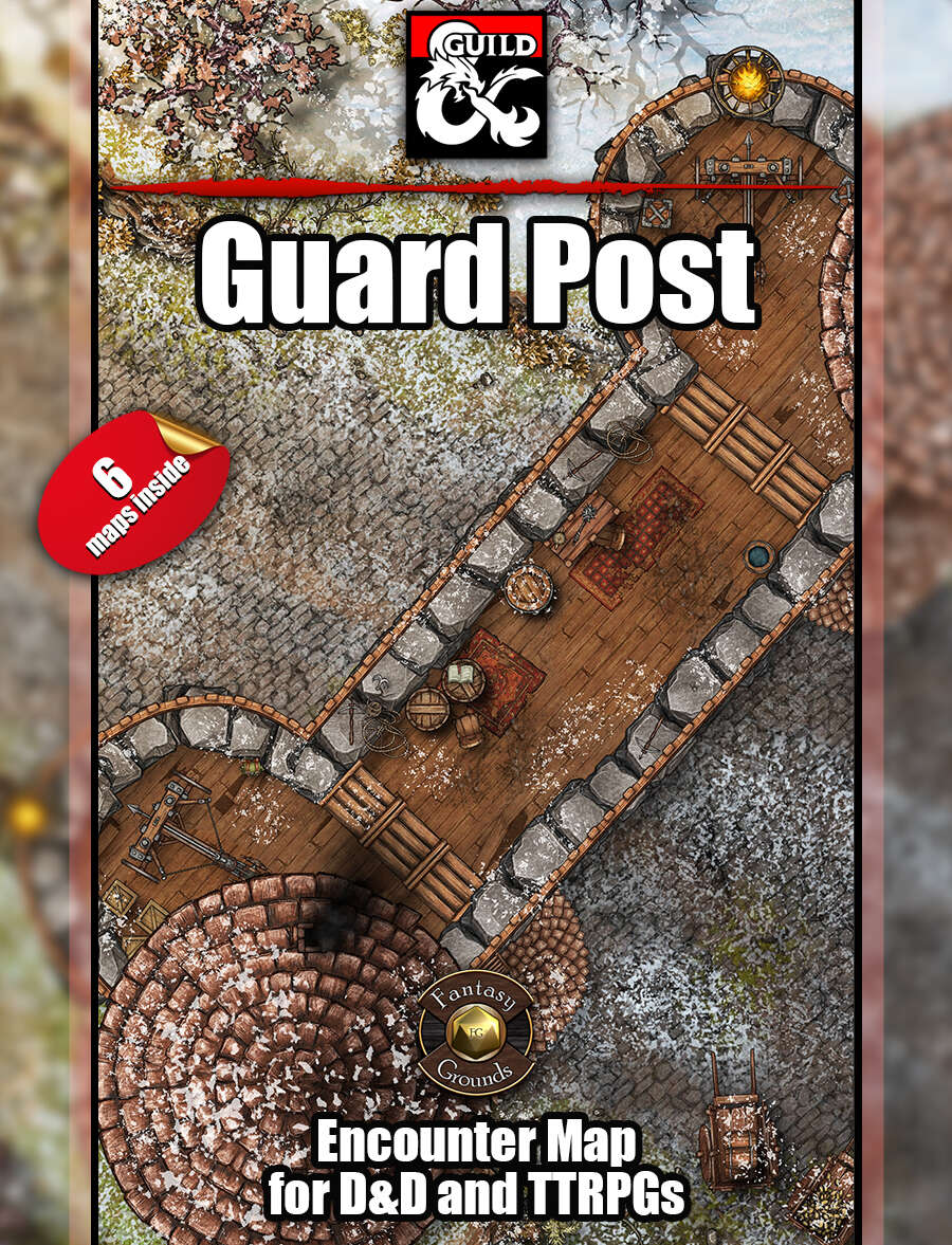 Guard Post Battlemap w/Fantasy Grounds support - TTRPG Map - Dungeon ...