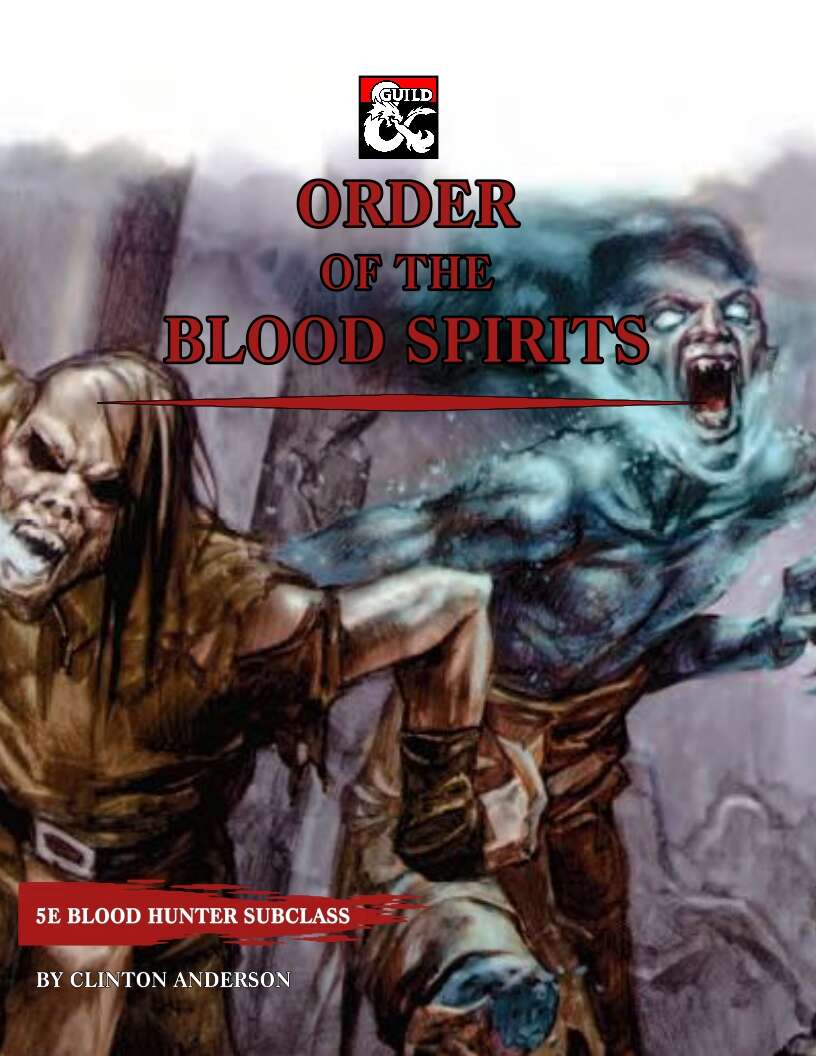 Order of the Blood Spirits - Dungeon Masters Guild | DriveThruRPG