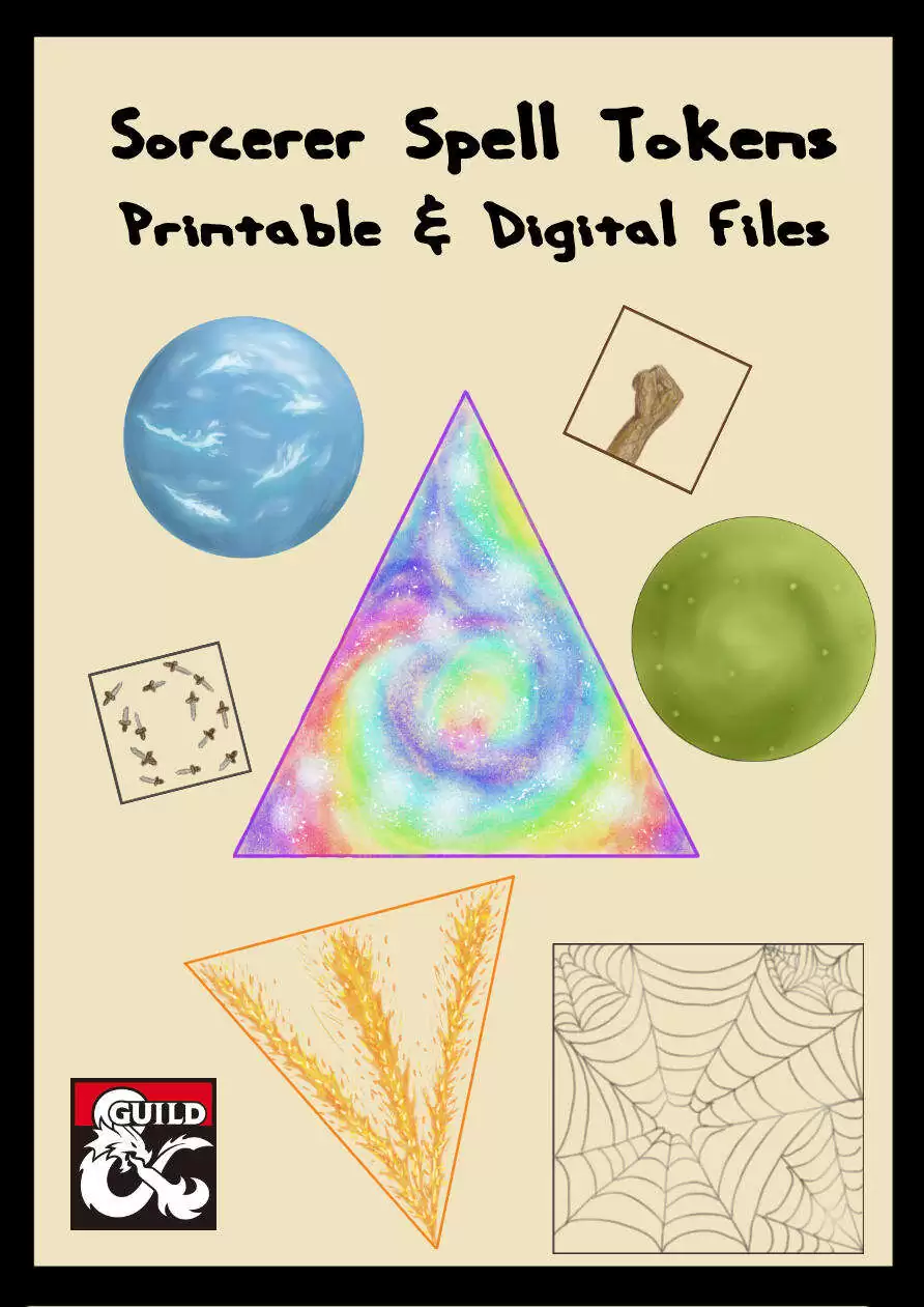 Sorcerer Spell Tokens/Markers - Dungeon Masters Guild | DriveThruRPG