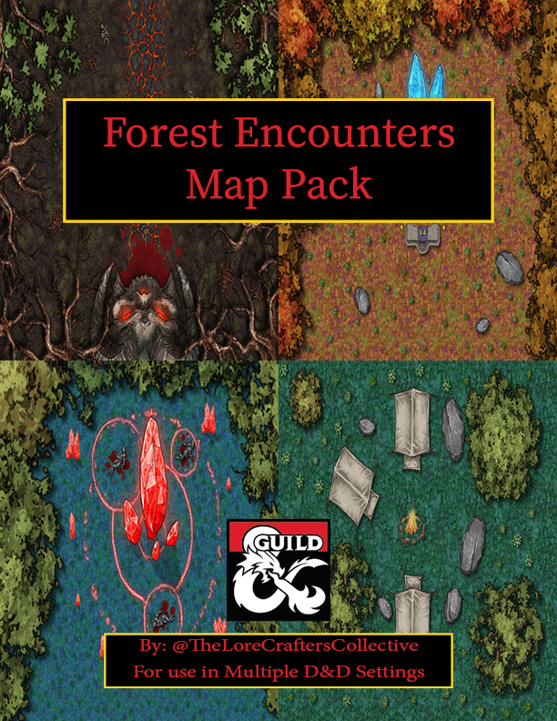Forest Encounters Map Pack Vol. 1 - Dungeon Masters Guild | DriveThruRPG