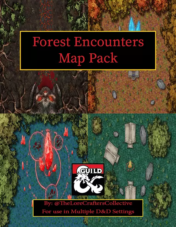 Forest Encounters Map Pack Vol. 1 - Dungeon Masters Guild | DriveThruRPG