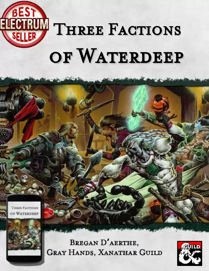 Three Factions of Waterdeep: Bregan D'aerthe, Gray Hands, and Xanathar ...