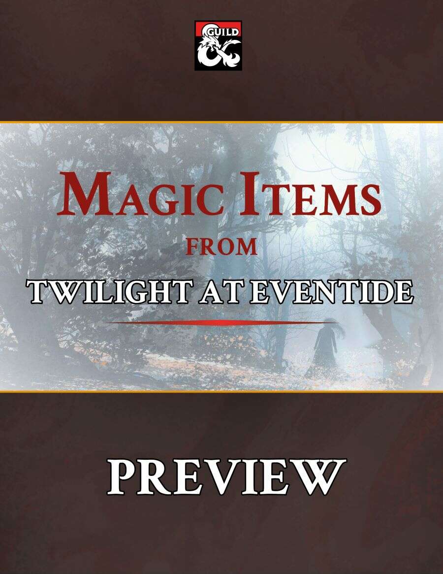 Magic Items from Twilight at Eventide - Dungeon Masters Guild ...