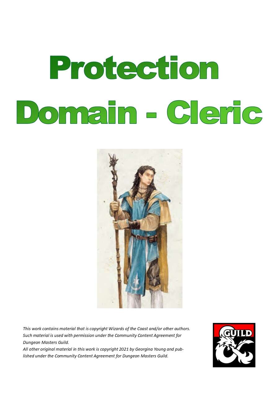 Protection Domain Cleric - Dungeon Masters Guild | DriveThruRPG
