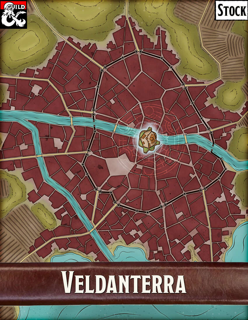 Elven Tower - Veldanterra | Stock City Map - Dungeon Masters Guild | DriveThruRPG