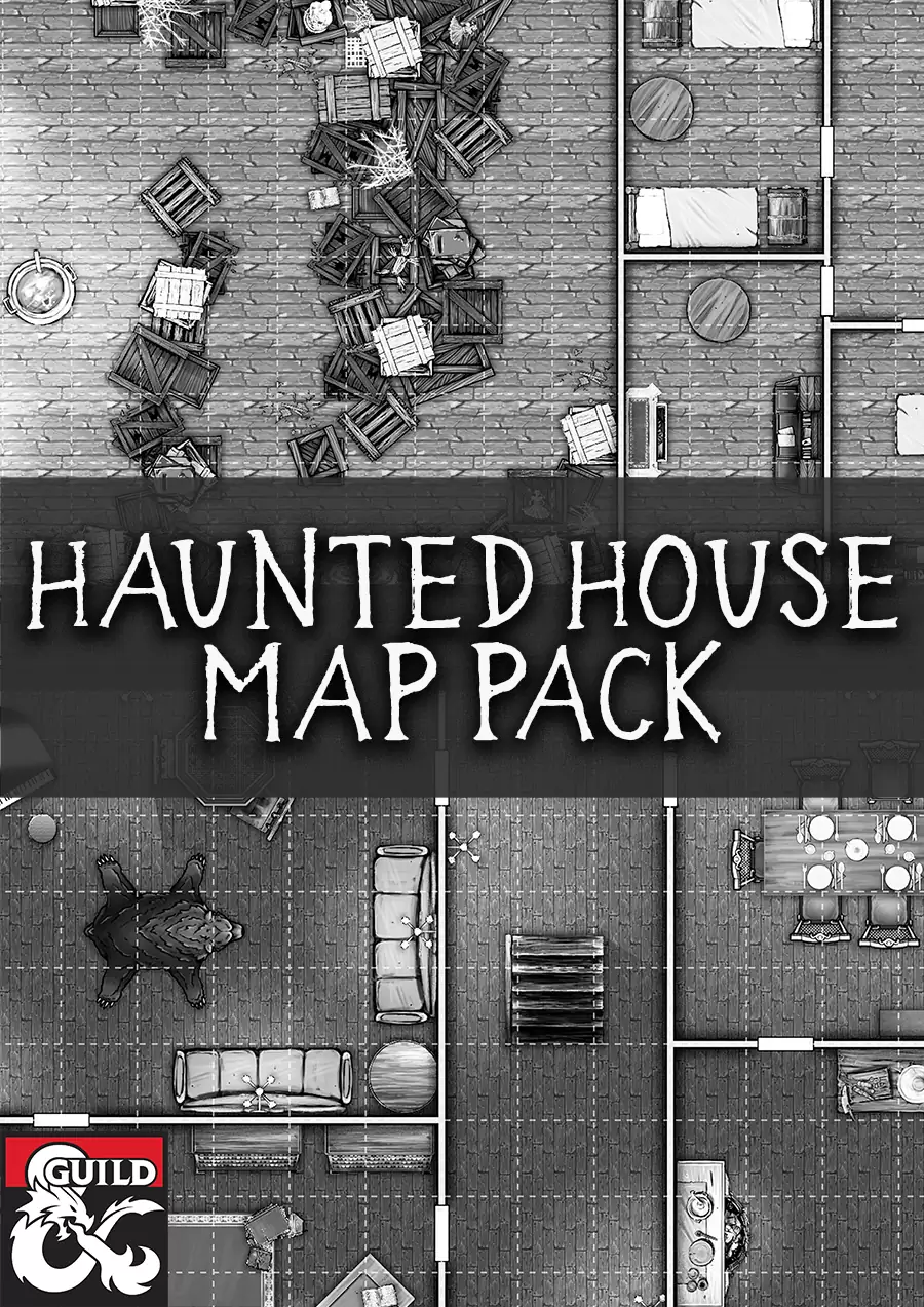 Haunted House Map Pack - Dungeon Masters Guild | DriveThruRPG
