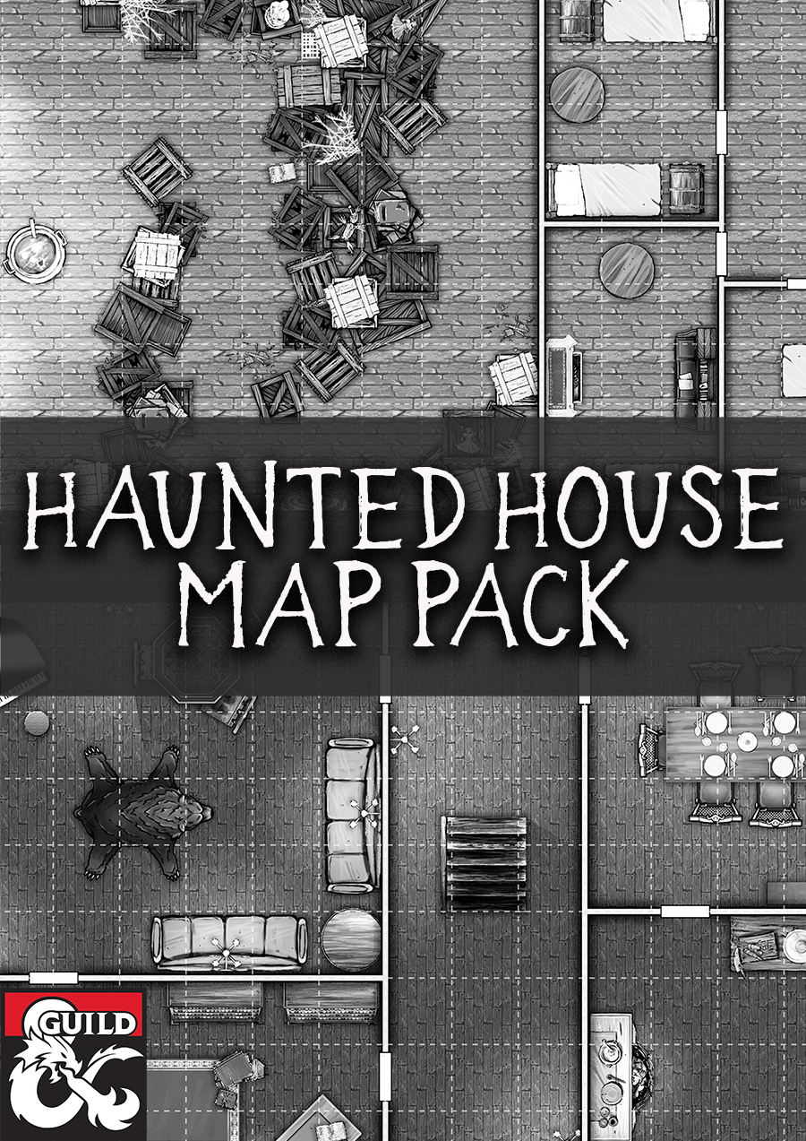 DM Resource: Haunted House Map Pack - Dungeon Masters Guild | DriveThruRPG
