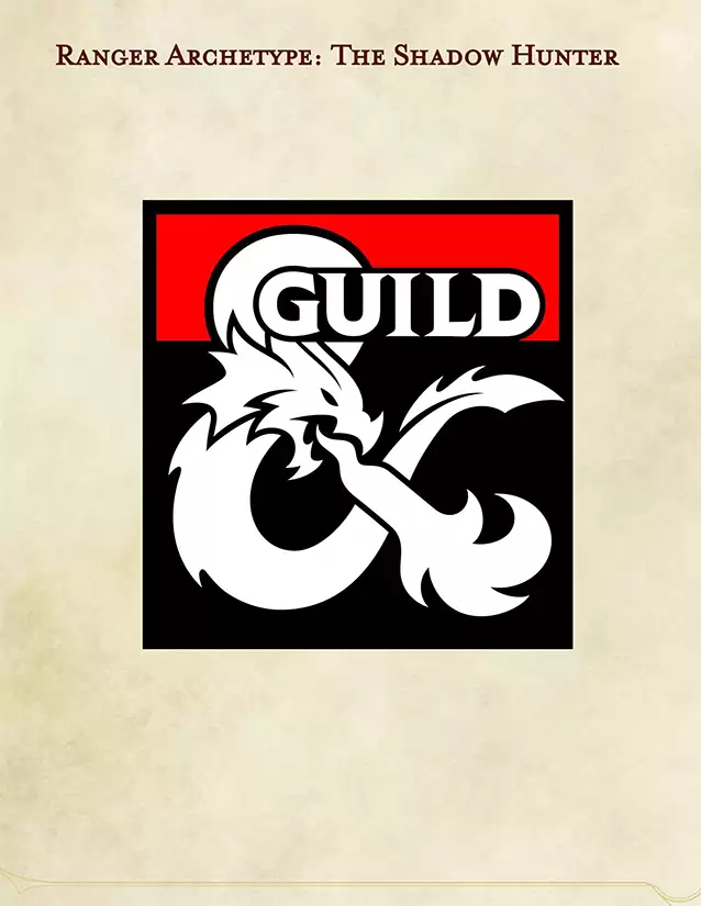 Shadow Hunter Ranger Archetype - Dungeon Masters Guild | DriveThruRPG
