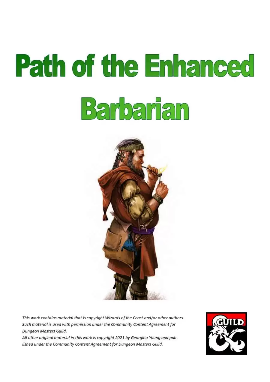 Path of the Enhanced Barbarian - Dungeon Masters Guild | DriveThruRPG