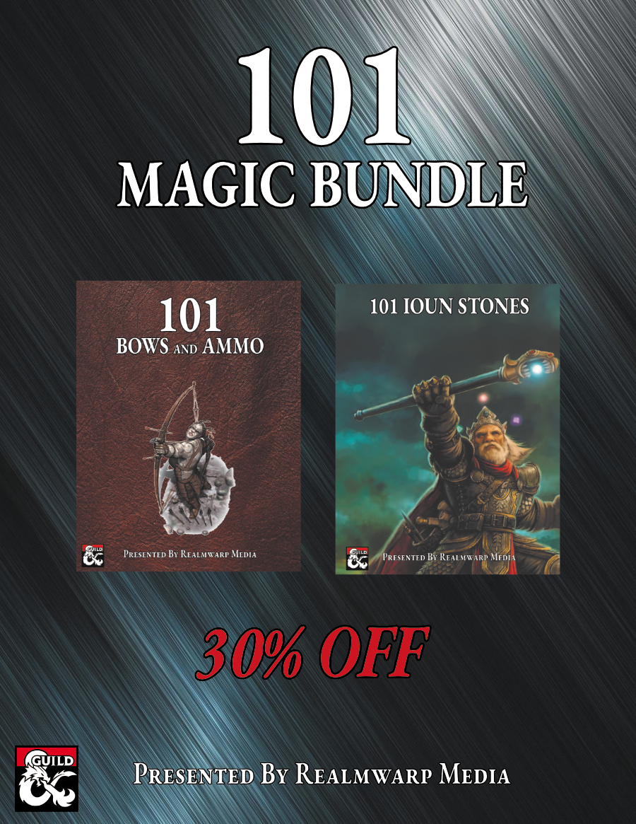 101 Magic Items Series [BUNDLE] - Dungeon Masters Guild | DriveThruRPG