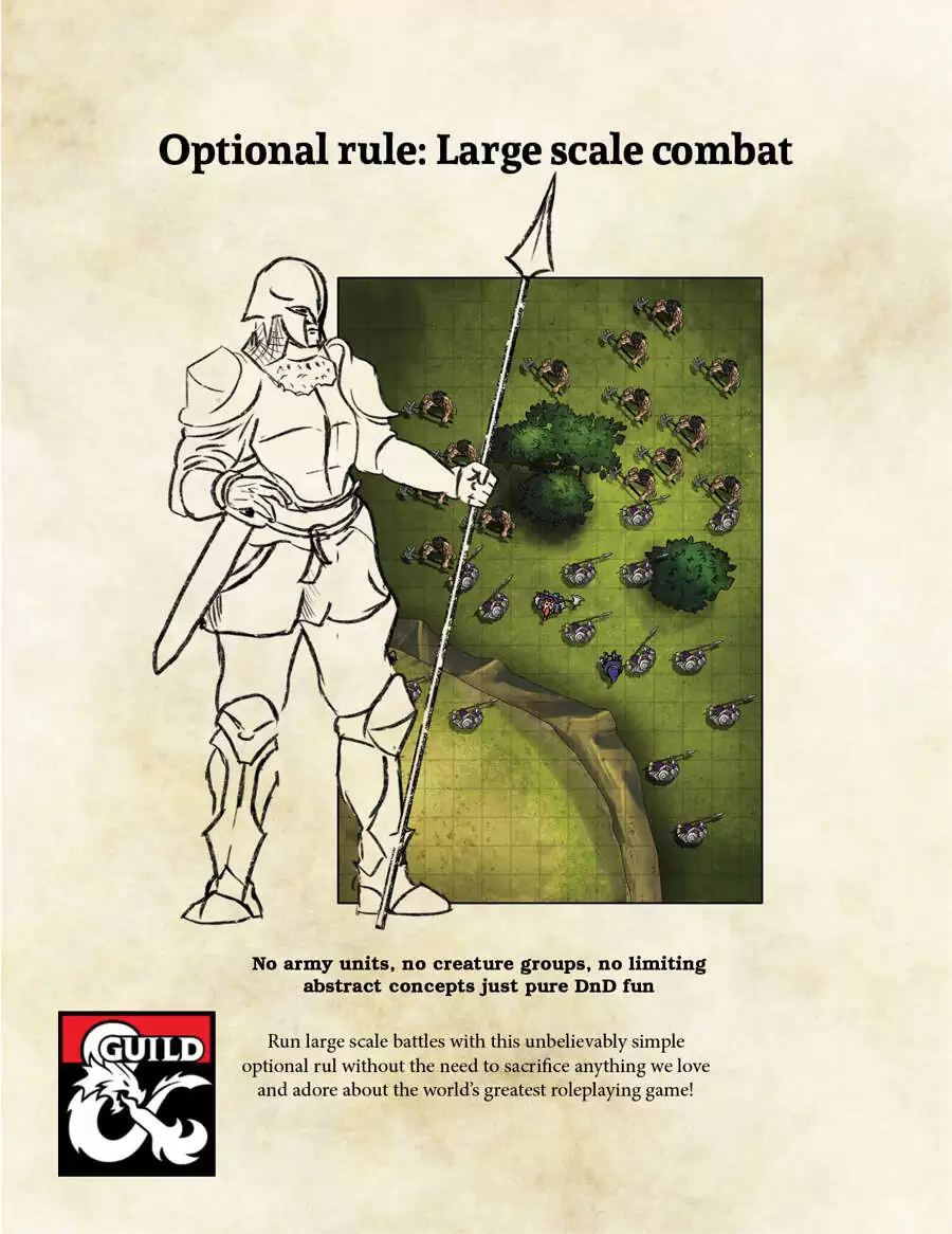 Large scale combat Optional rule - Dungeon Masters Guild | DriveThruRPG