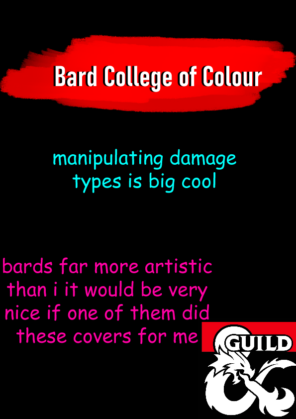 Bard College of Colour - Dungeon Masters Guild | DriveThruRPG