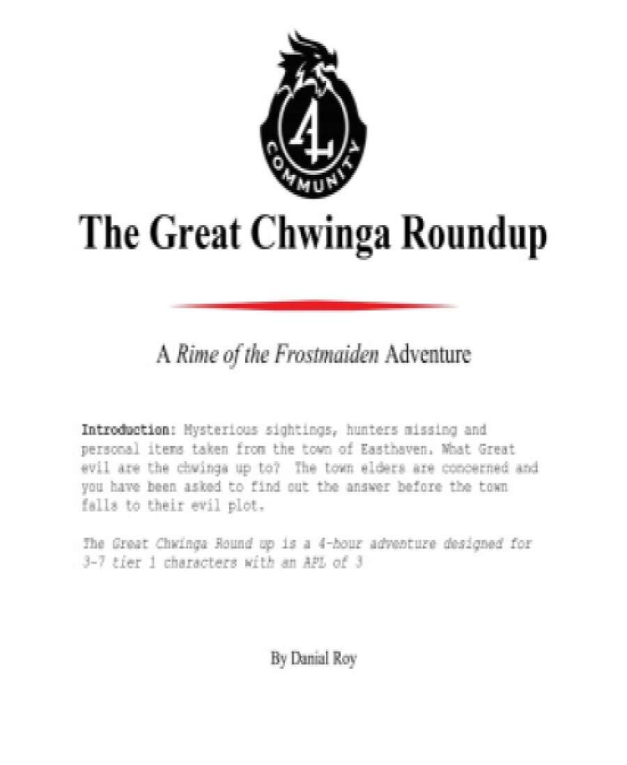DC- PoA -DR001 The Great Chwinga Roundup - Dungeon Masters Guild ...