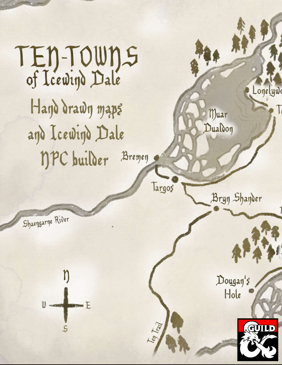 Icewind Dale: Ten-Towns Hand Drawn Maps and NPC builder - Dungeon ...