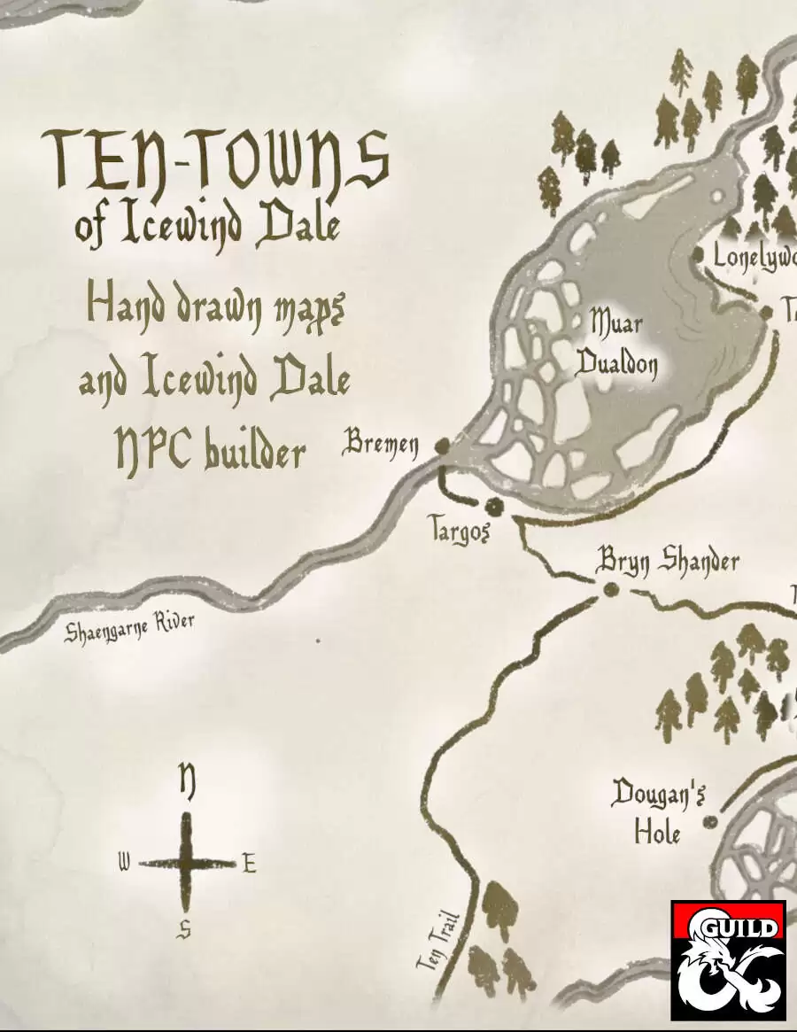 Icewind Dale: Ten-Towns Hand Drawn Maps and NPC builder - Dungeon ...