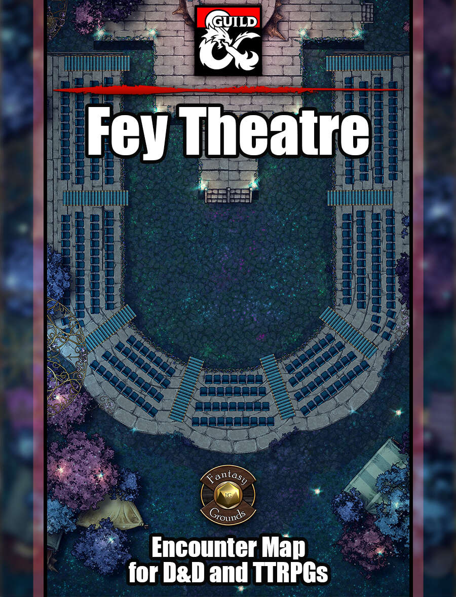 Fey Theatre Battlemap w/Fantasy Grounds support - TTRPG Map - Dungeon ...