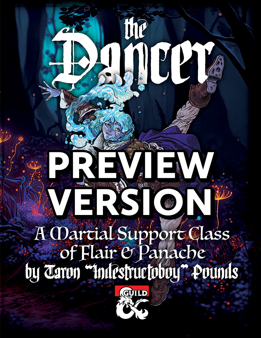 The Dancer Class Preview - Dungeon Masters Guild | DriveThruRPG