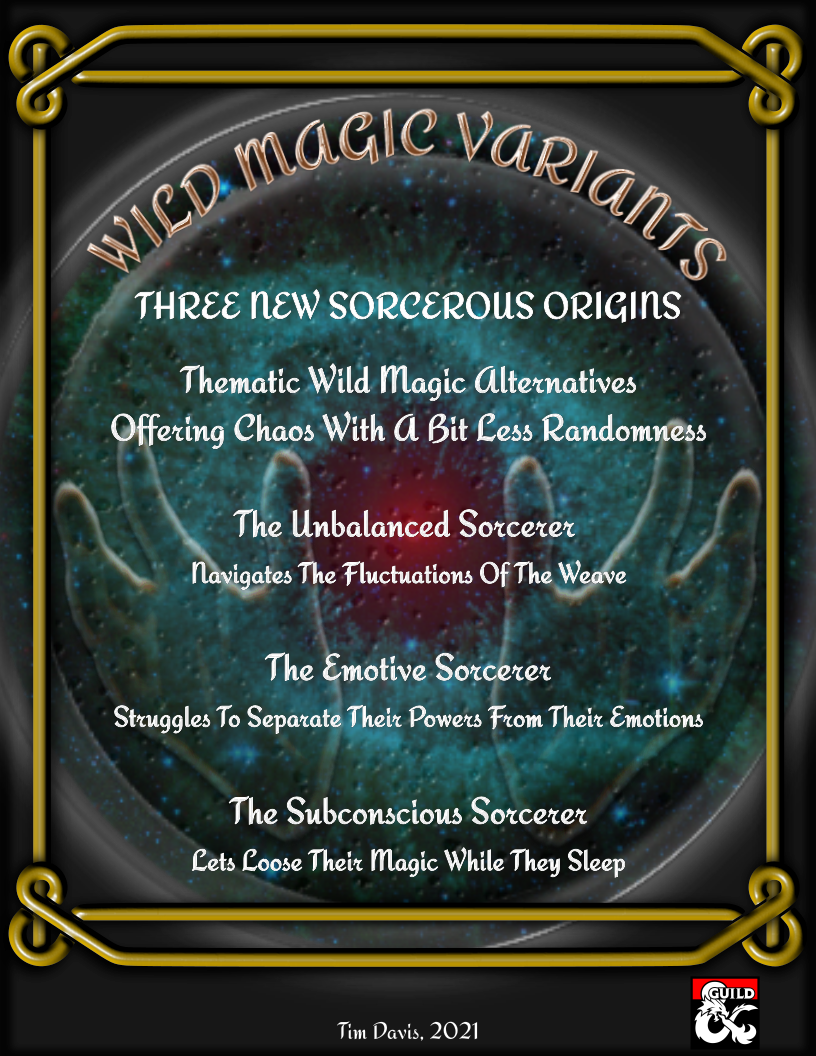Wild Magic Variants: Three Sorcerous Origins - Dungeon Masters Guild ...