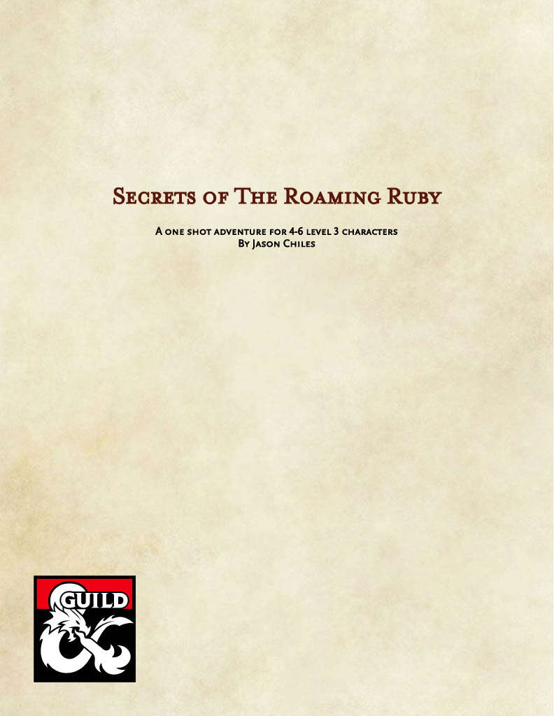 Secrets of The Roaming Ruby - Dungeon Masters Guild | DriveThruRPG