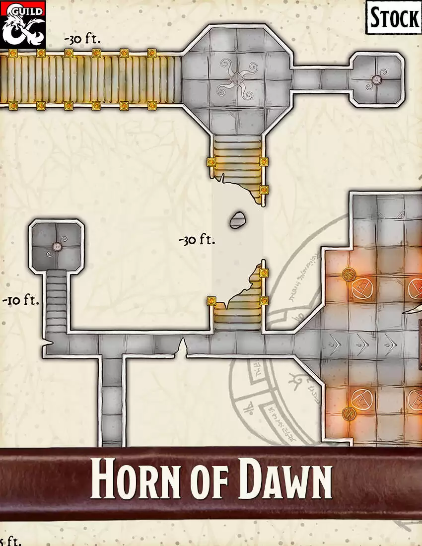 Elven Tower - Horn of Dawn | 20x20 Stock Battlemap - Dungeon Masters Guild | DriveThruRPG
