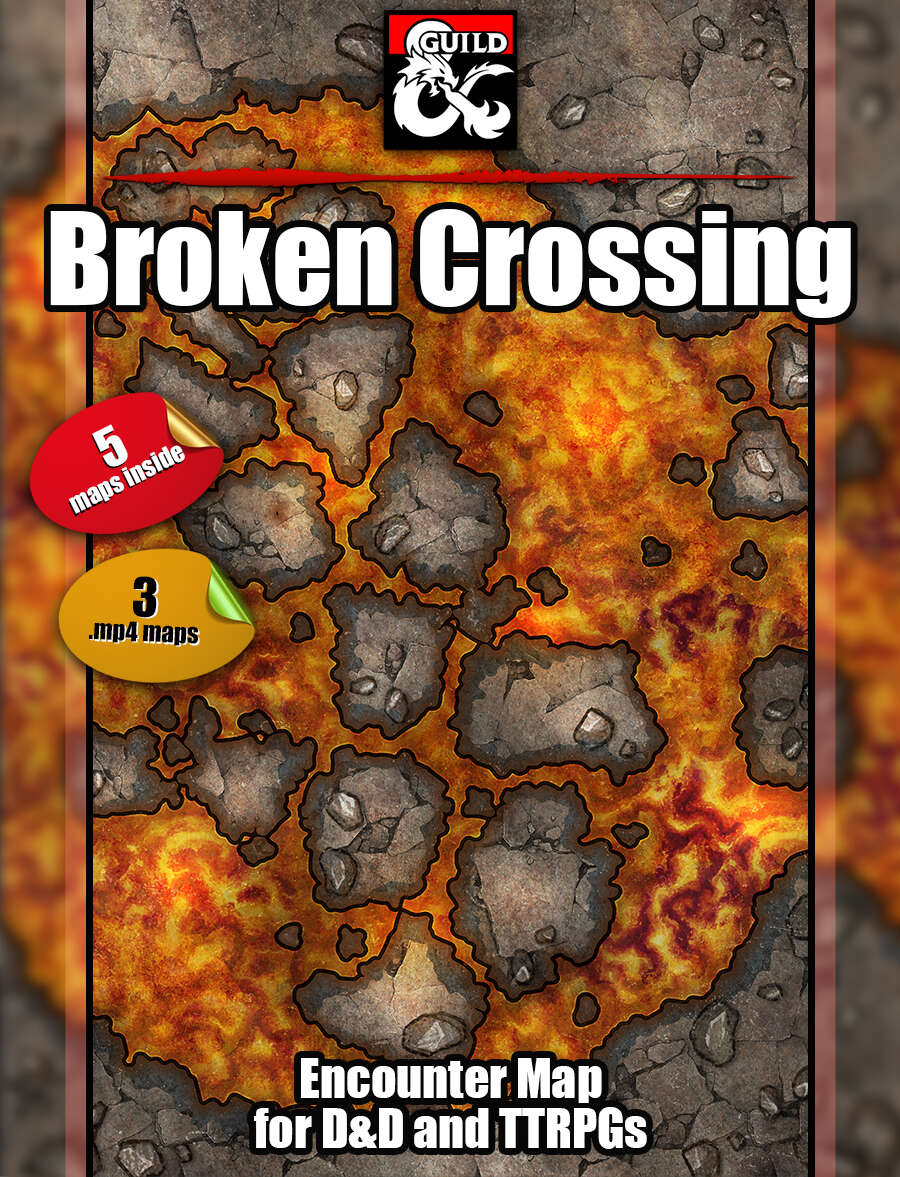 Broken Crossing battlemap - jpg/mp4 & Fantasy Grounds .mod - Dungeon ...