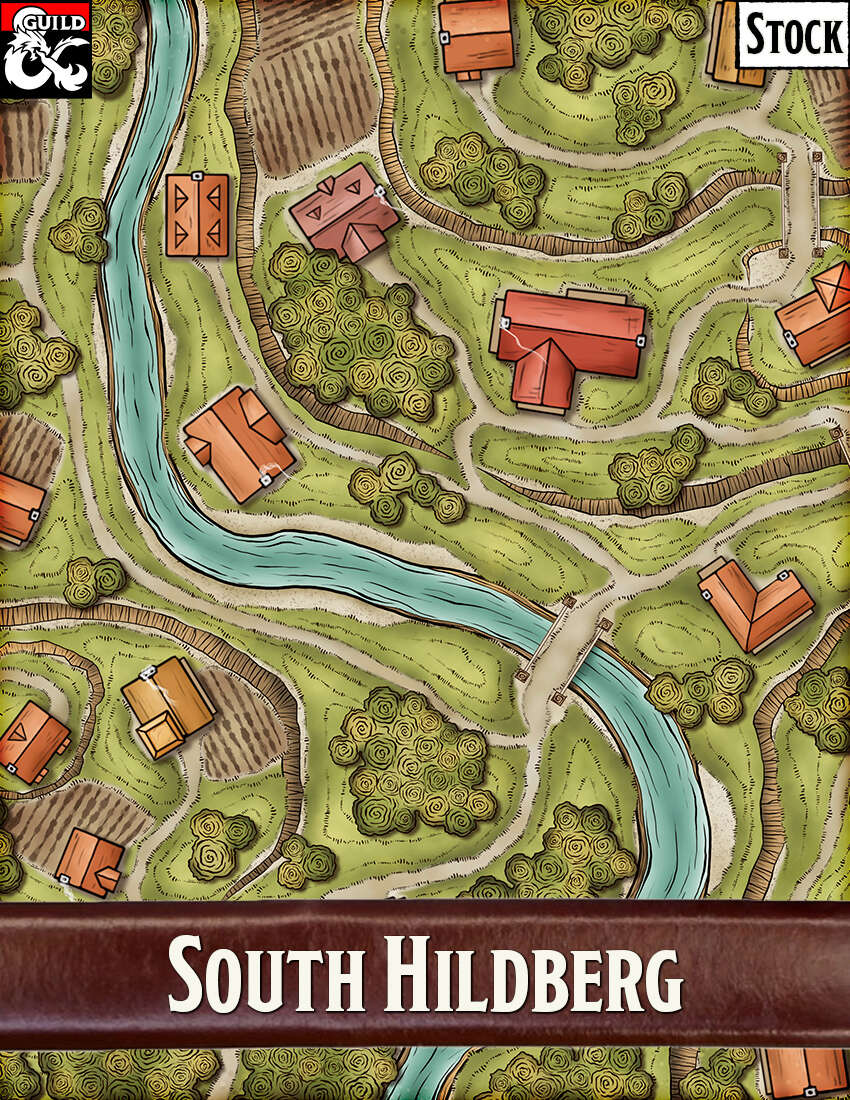 Elven Tower - South Hildberg | Stock City Map - Dungeon Masters Guild | DriveThruRPG