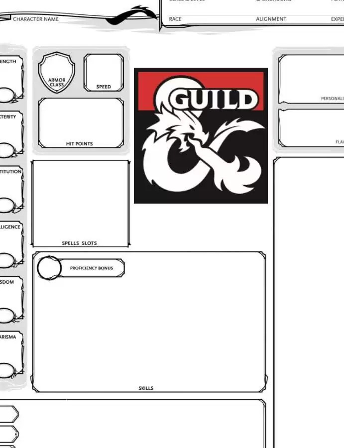 Simple character sheet for young players - Dungeon Masters Guild ...