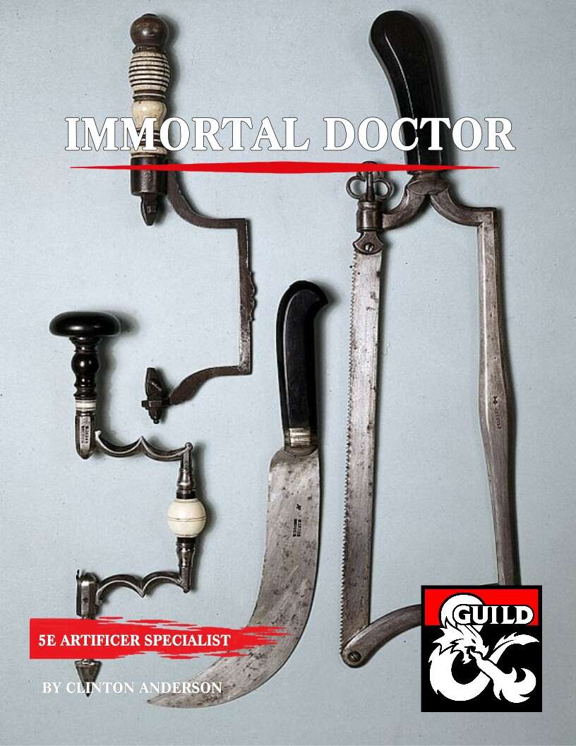 IMMORTAL DOCTOR - Dungeon Masters Guild | DriveThruRPG