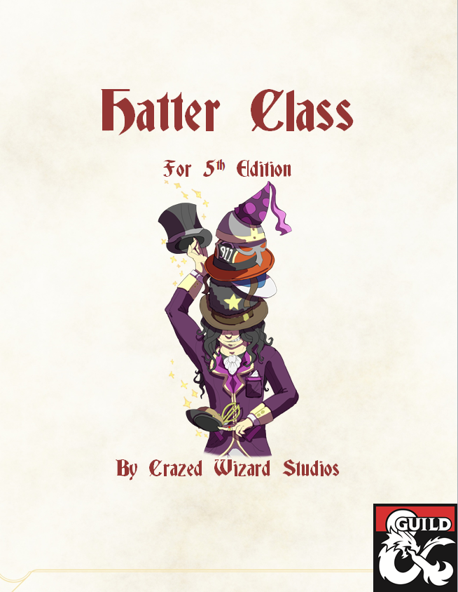 Hatter Class - Dungeon Masters Guild | DriveThruRPG