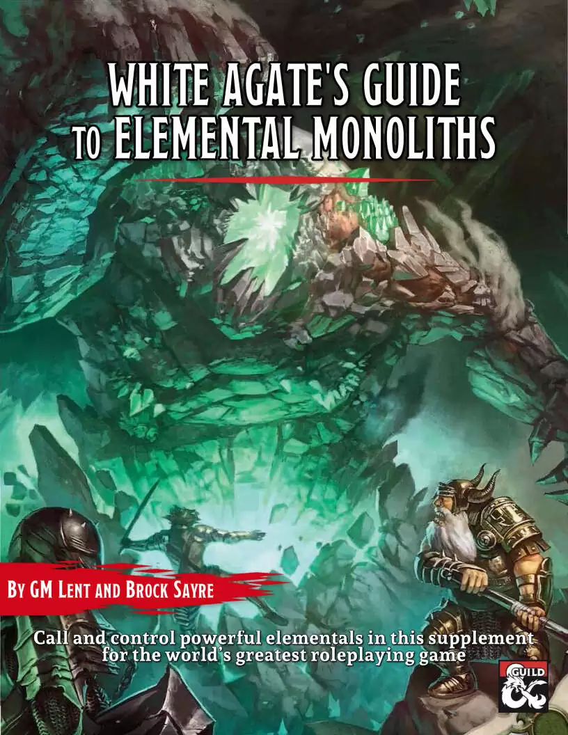 White Agate's Guide to Elemental Monoliths (Al-Qadim and Forgotten Realms Supplement) - Dungeon ...