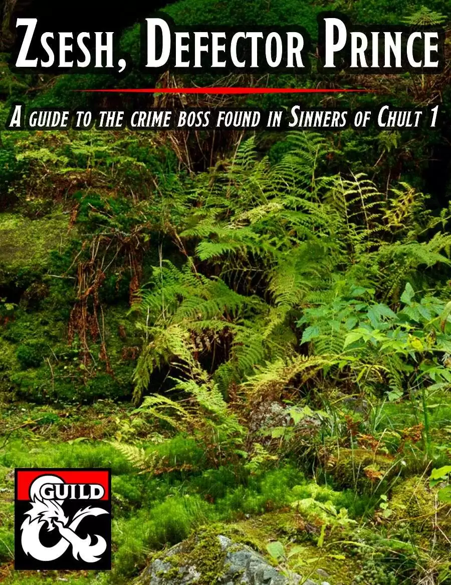 Zsesh, Defector Prince - A Sinners of Chult Expansion - Dungeon Masters ...