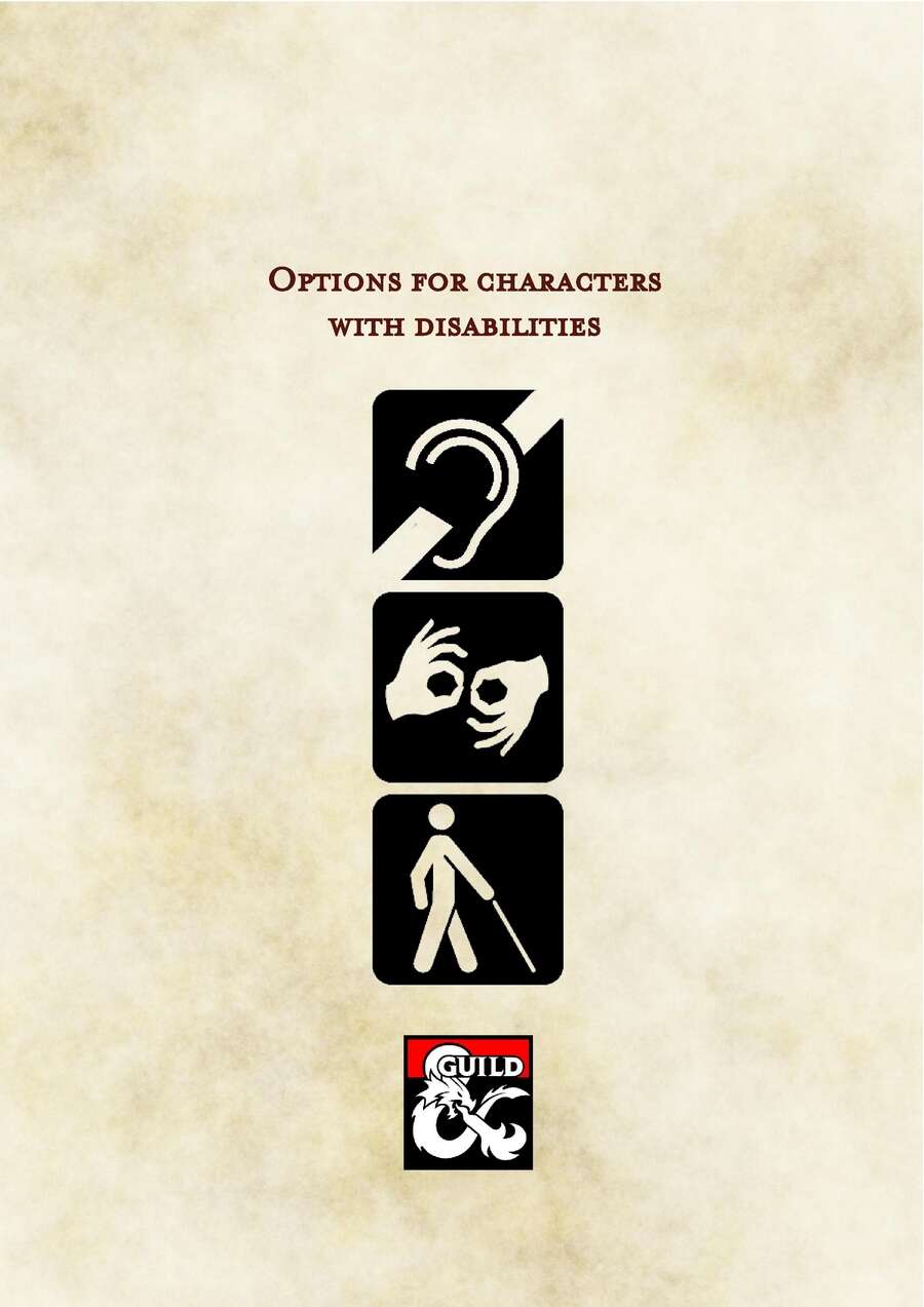 Options for characters with disabilities - Dungeon Masters Guild ...