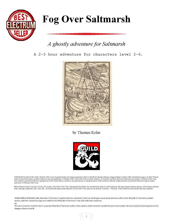 Fog Over Saltmarsh - Dungeon Masters Guild | DriveThruRPG
