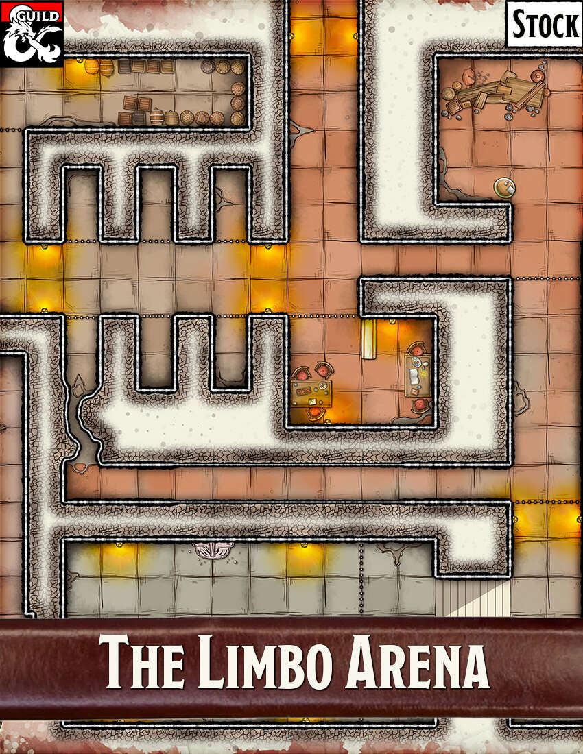 Elven Tower - The Limbo Arena | 20x21 Stock Battlemap - Dungeon Masters ...