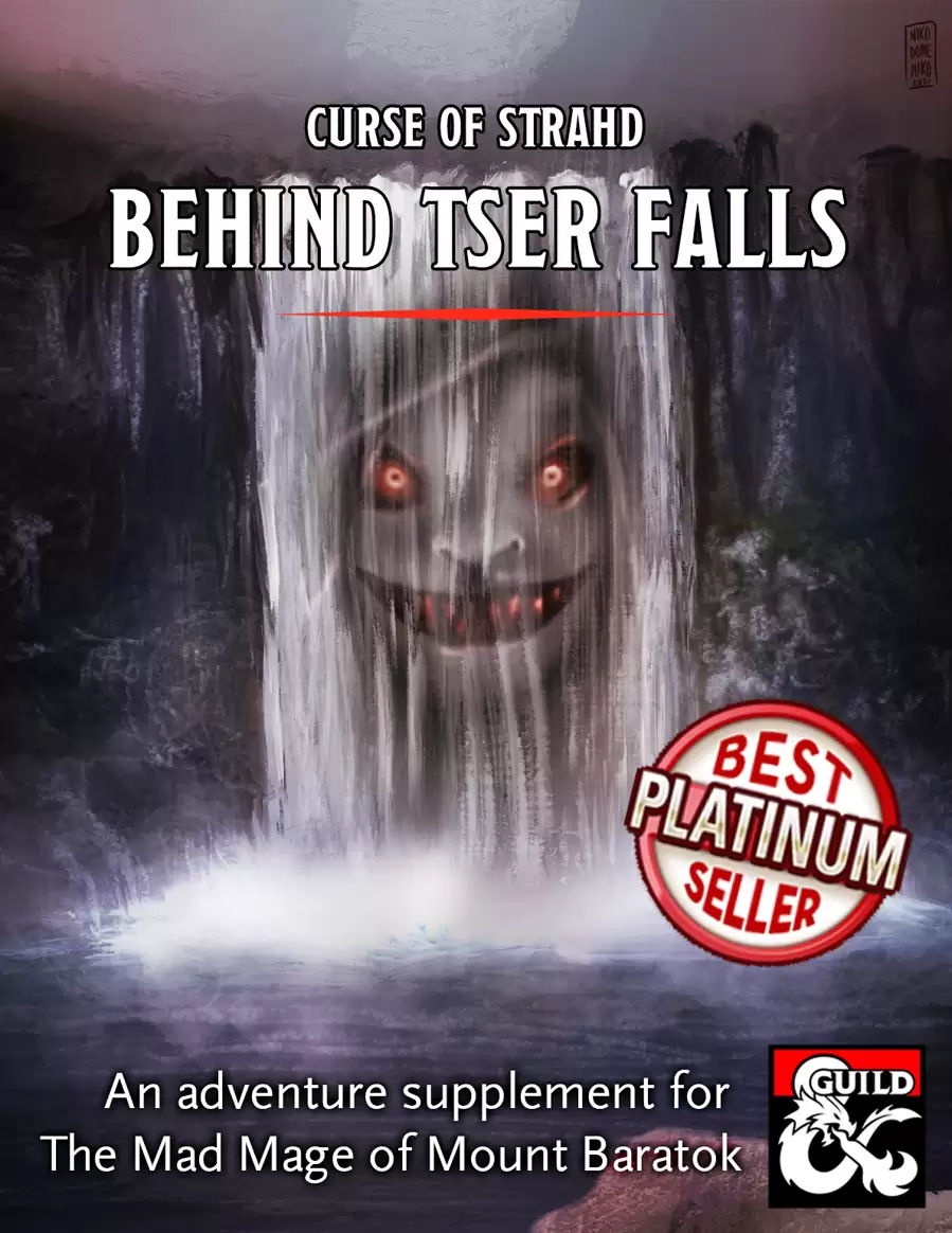 Behind Tser Falls - expanded maps and content for Curse of Strahd - Dungeon Masters Guild ...