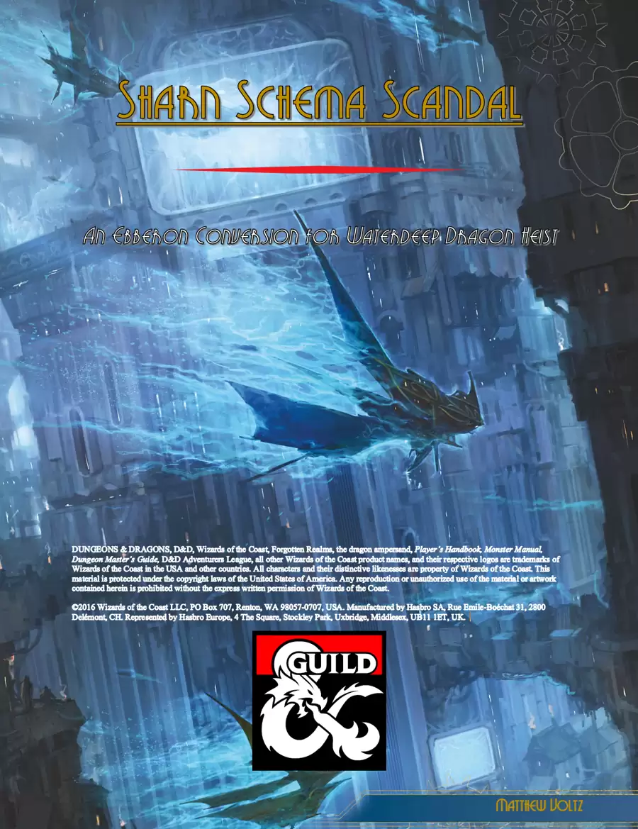 Sharn Schema Scandal: An Eberron Conversion for Waterdeep Dragon Heist ...