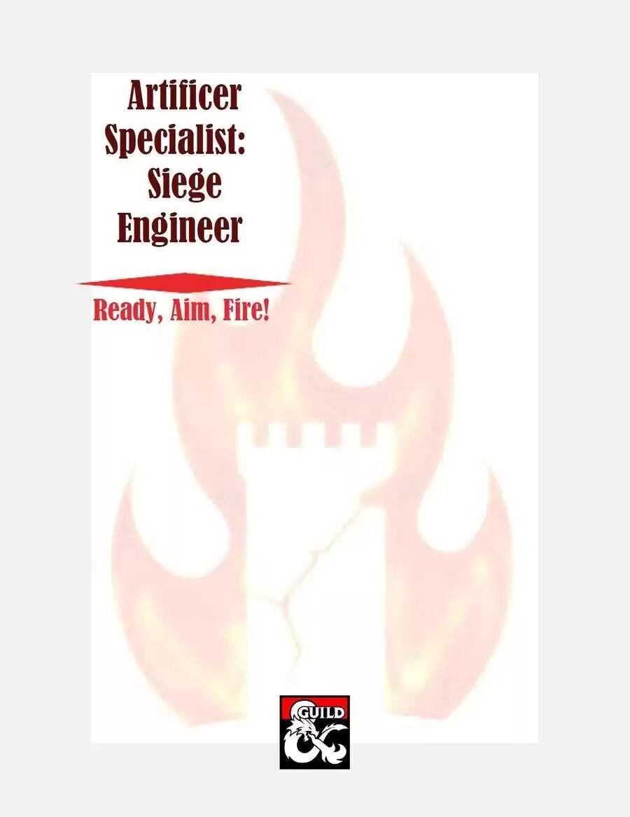 Artificer Specialist: Siege Engineer - Dungeon Masters Guild | DriveThruRPG