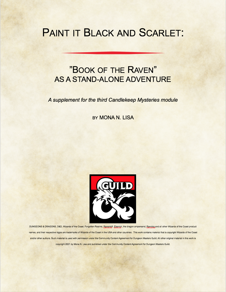 Candlekeep Mysteries: Book of the Raven as a Stand-Alone Adventure ...