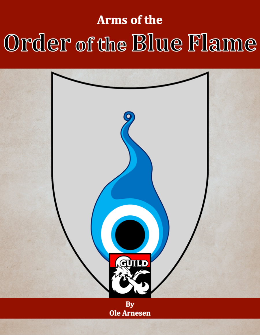 Arms of the Order of the Blue Flame - Dungeon Masters Guild | DriveThruRPG