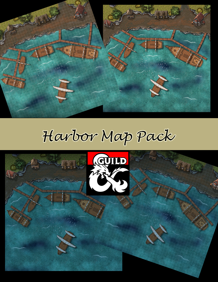 Harbor Map Pack - Dungeon Masters Guild | DriveThruRPG
