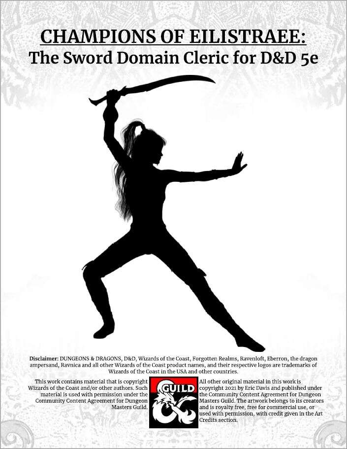 Cleric: Sword Domain - Dungeon Masters Guild | DriveThruRPG