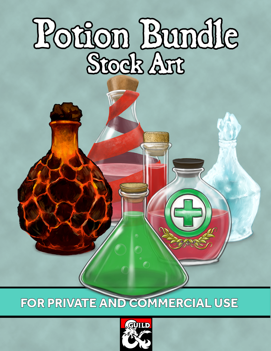 Stock Art: Potions - Dungeon Masters Guild | DriveThruRPG