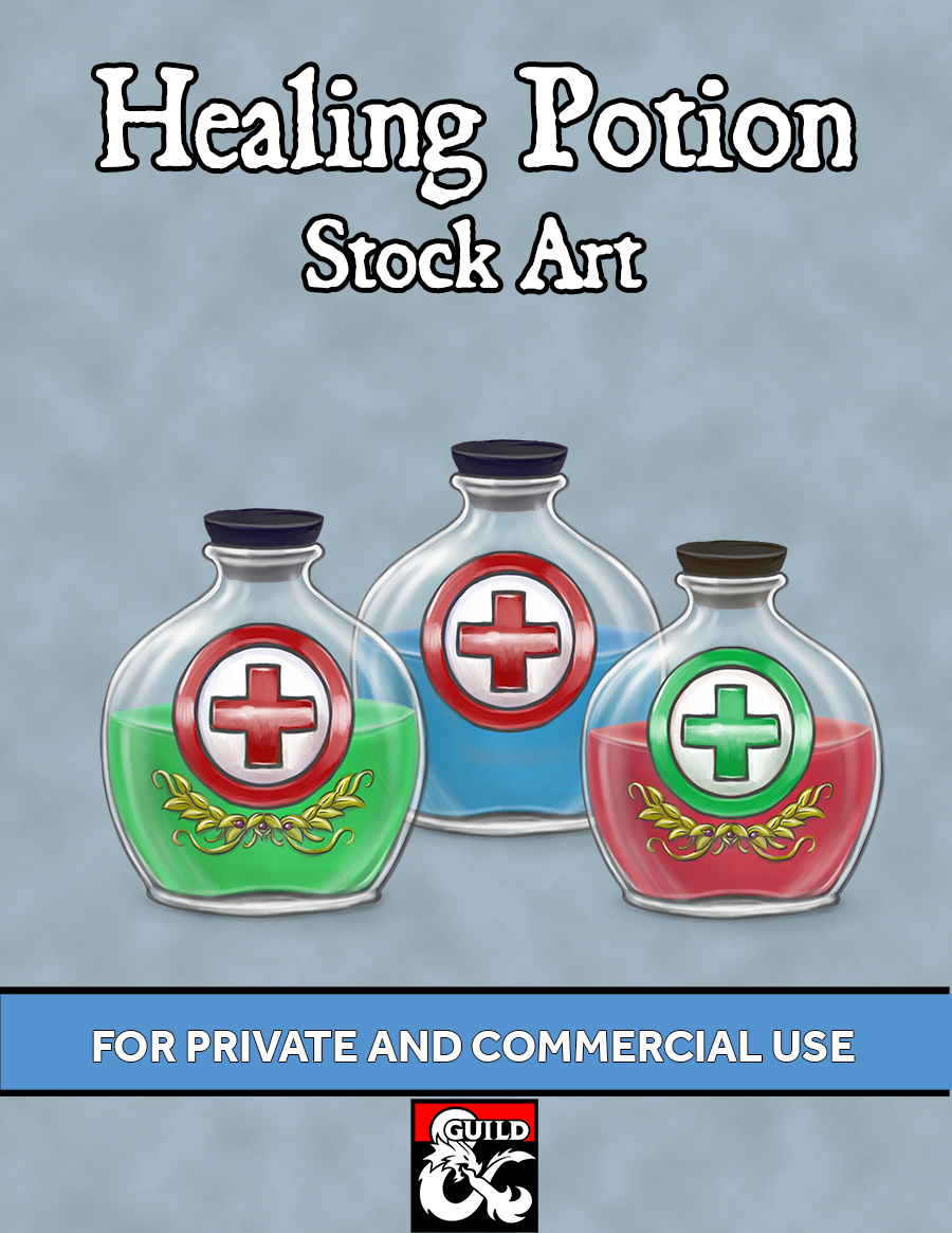 Stock Art: Healing Potions - Dungeon Masters Guild | DriveThruRPG