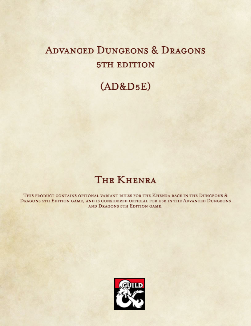 AD&D5E: The Khenra - Dungeon Masters Guild | DriveThruRPG