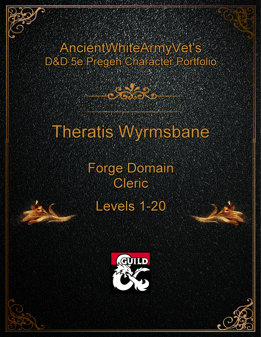 AncientWhiteArmyVet's D&D 5e Pregen Character Portfolio - Cleric [Forge ...