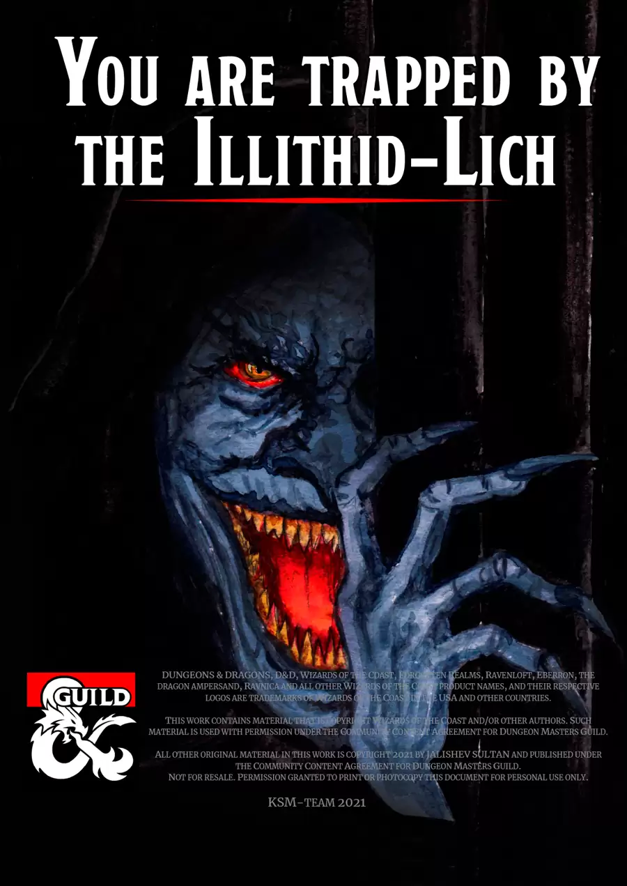 You are trapped by the Illithid-Lich! - Dungeon Masters Guild ...
