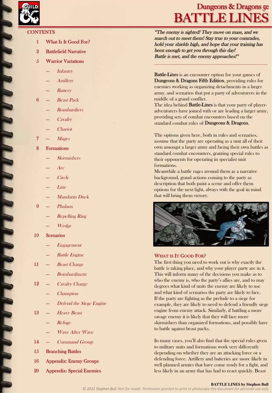 5e Adventure - Battle Lines - Dungeon Masters Guild | DriveThruRPG