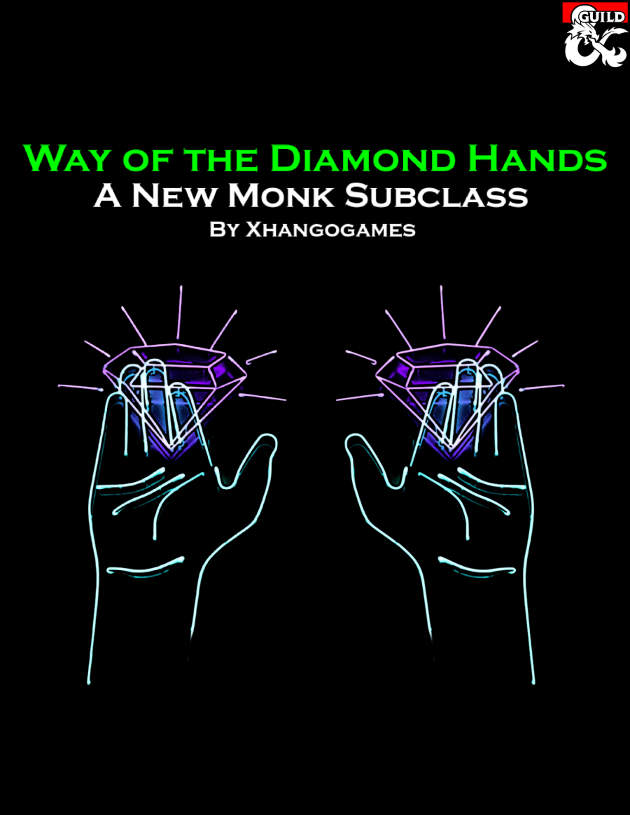 Way of the Diamond Hands Monk Subclass - Dungeon Masters Guild ...